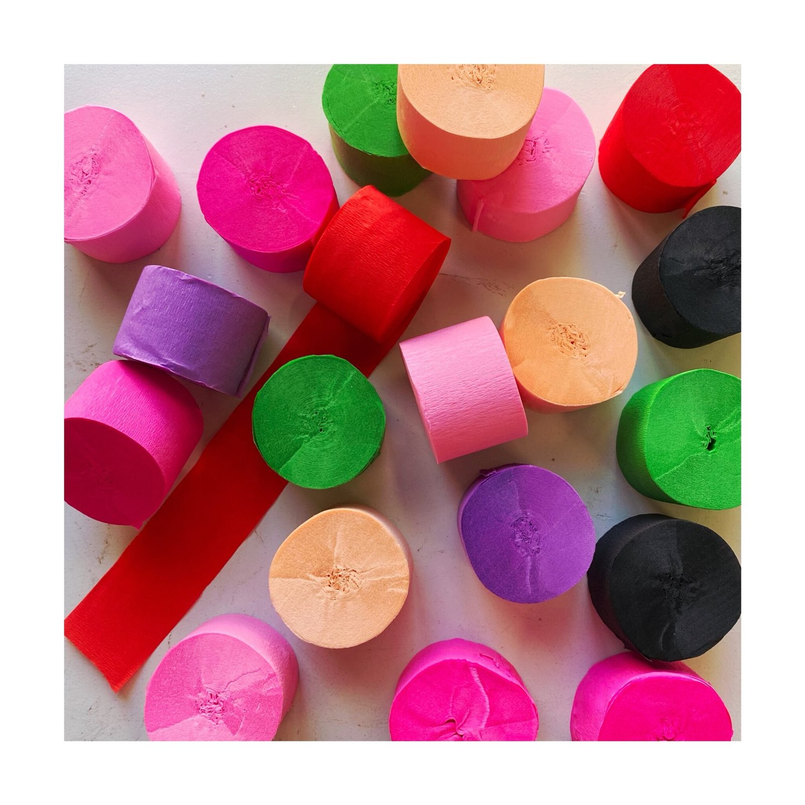 Rollo Papel Crepe en Tira x unidad – Tienda de Deseos