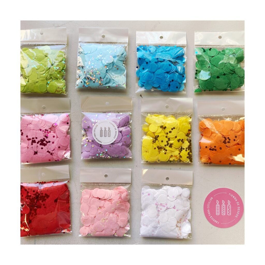 Pack Confeti Magico «x Color» – 10gr. – Tienda de Deseos
