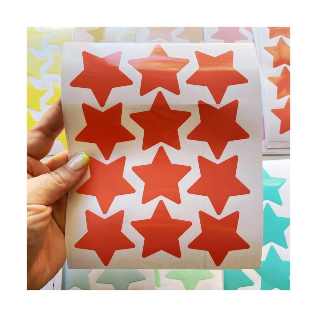 Sticker Forma «Estrella x Color» x12 unidades – Tienda de Deseos