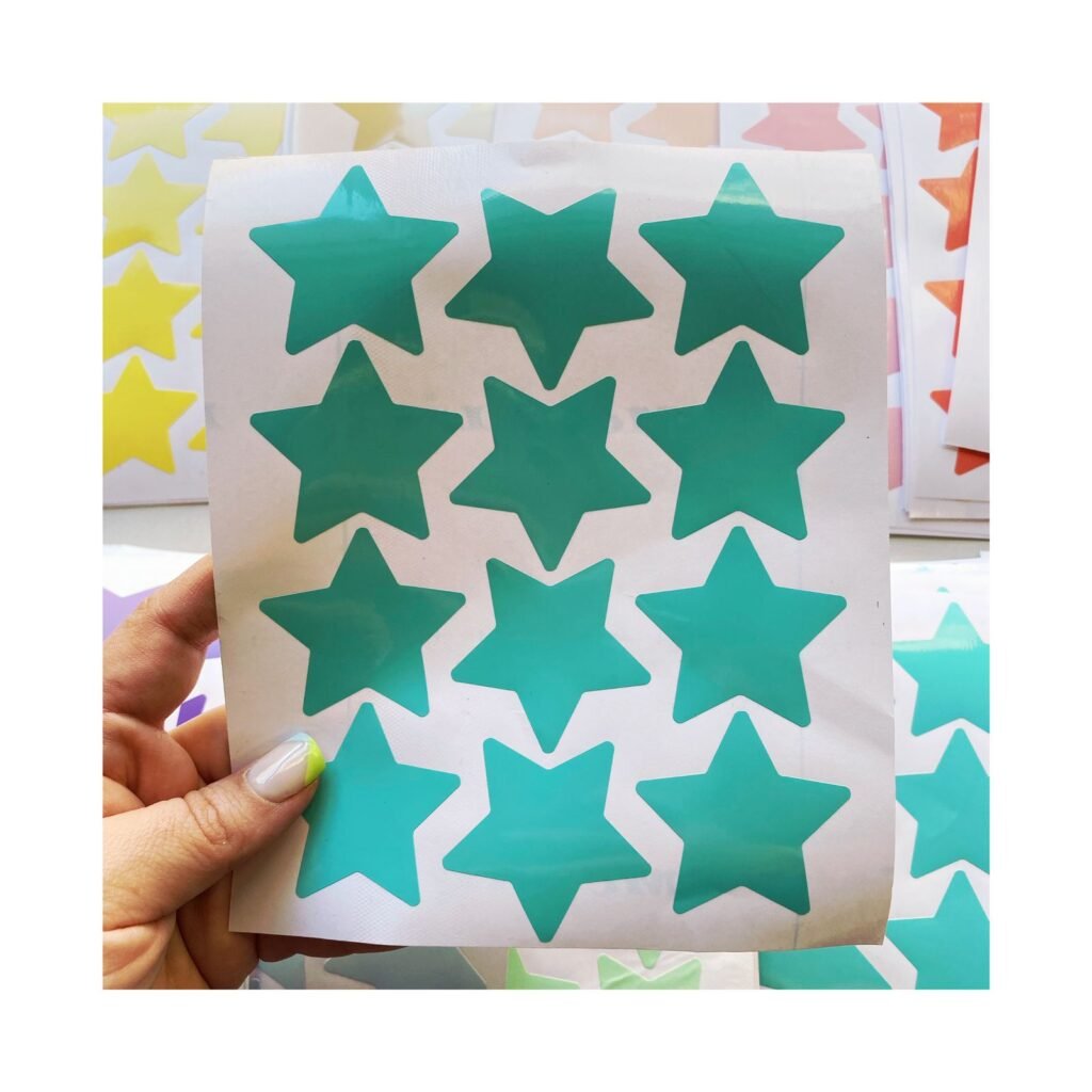 Sticker Forma «Estrella x Color» x12 unidades – Tienda de Deseos