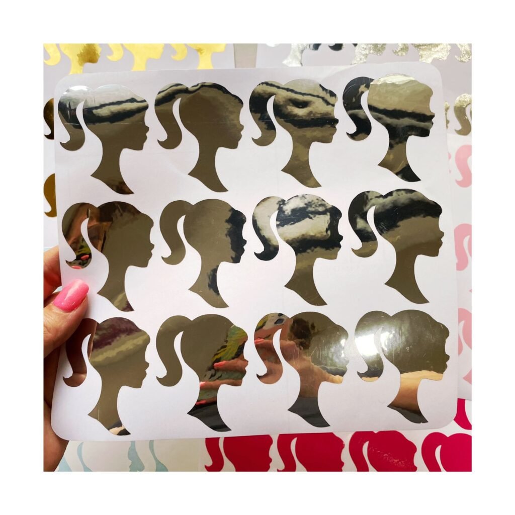 Plancha Sticker «Silueta Barbie» x unidad – Tienda de Deseos